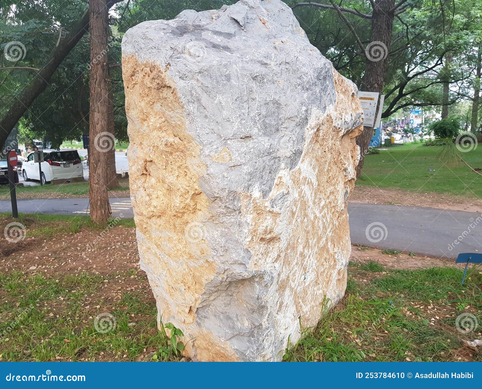 The big decorative stone stock photo. Image of stone - 253784610