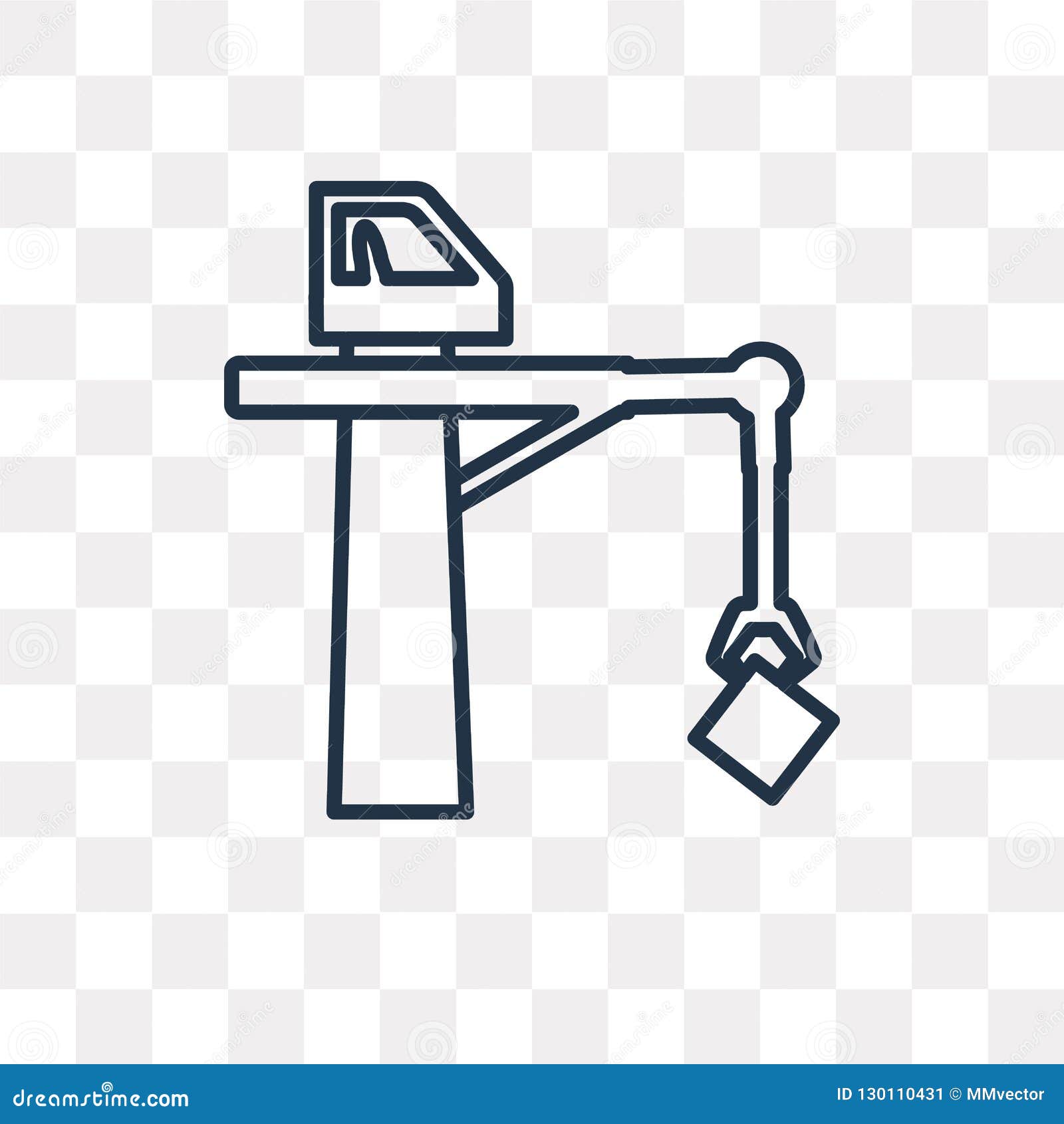 Derrick With Boxes Vector Icon On White Background. Flat Vector Derrick ...