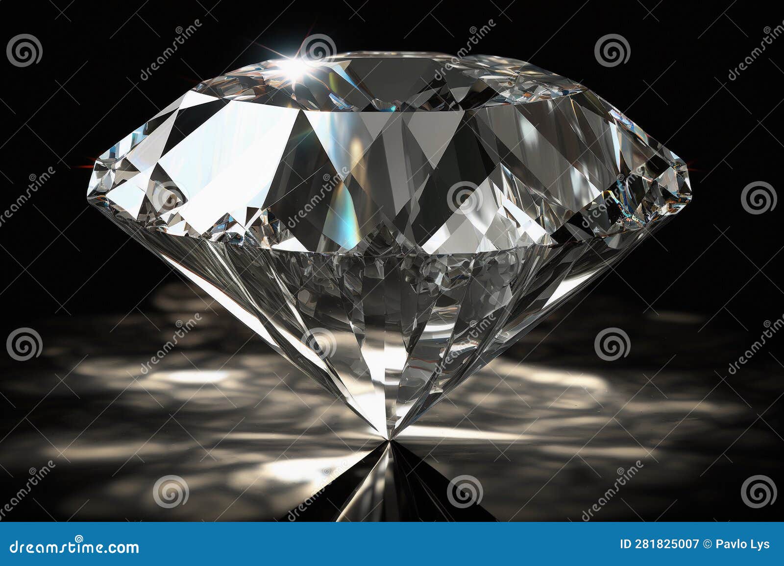 Big Diamond Close-up. AI Generated Stock Illustration - Illustration of ...