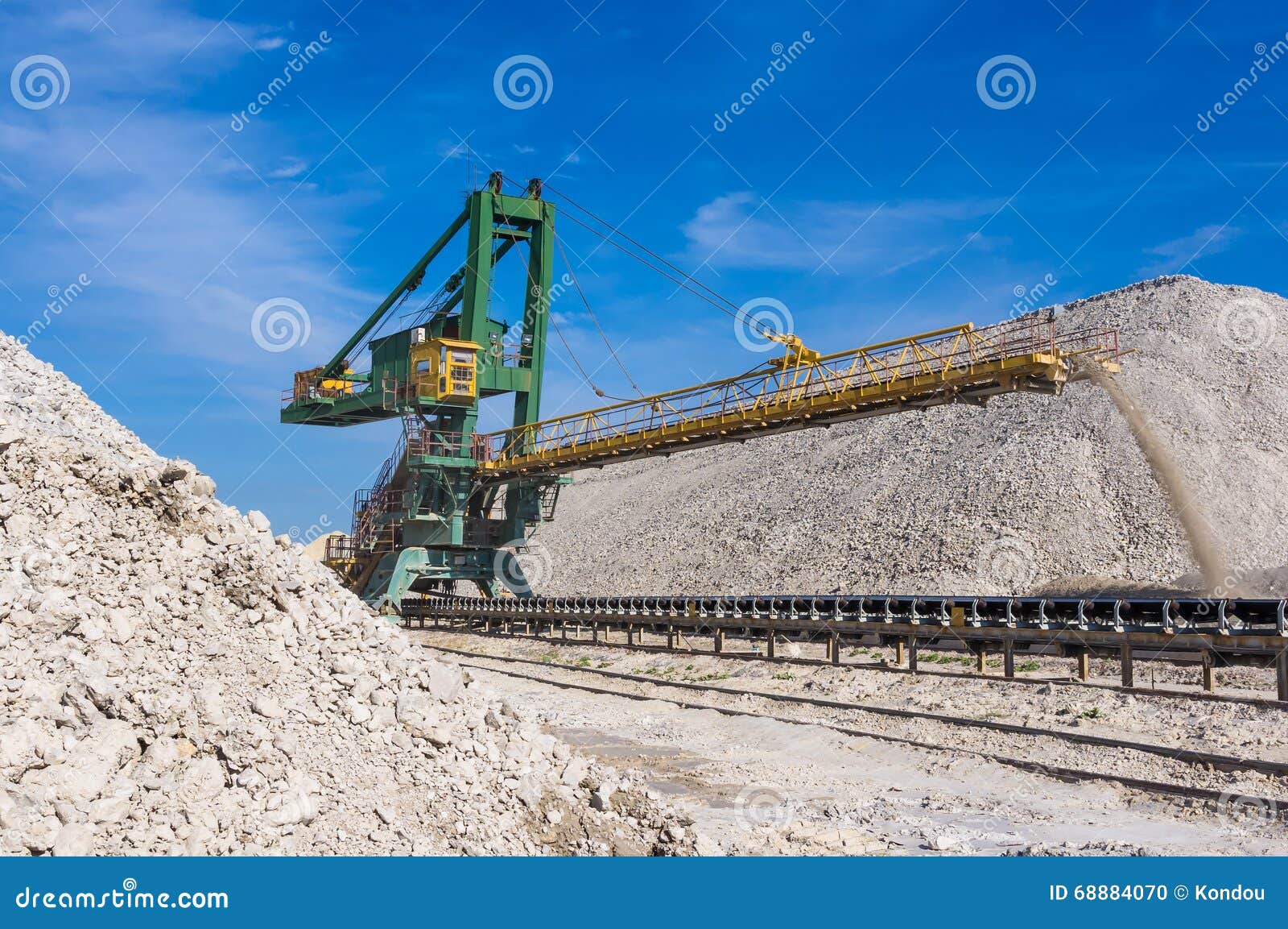 Warehouse Production in Quarry Blue Clay Stock Photo - Image of clay ...