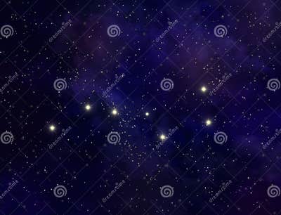 Big Dipper illustration stock illustration. Illustration of ursa - 18777516