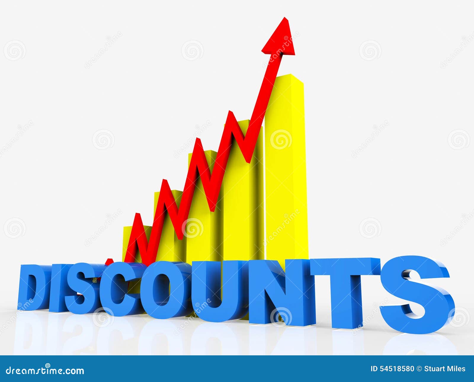 Big Discount Indicates Cut Rate and Data Stock Illustration ...