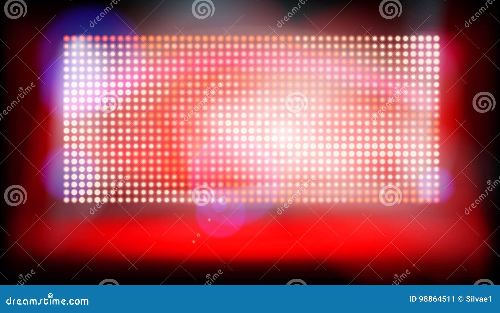 Big Display Screen. Vector Illustration. Stock Vector - Illustration of ...