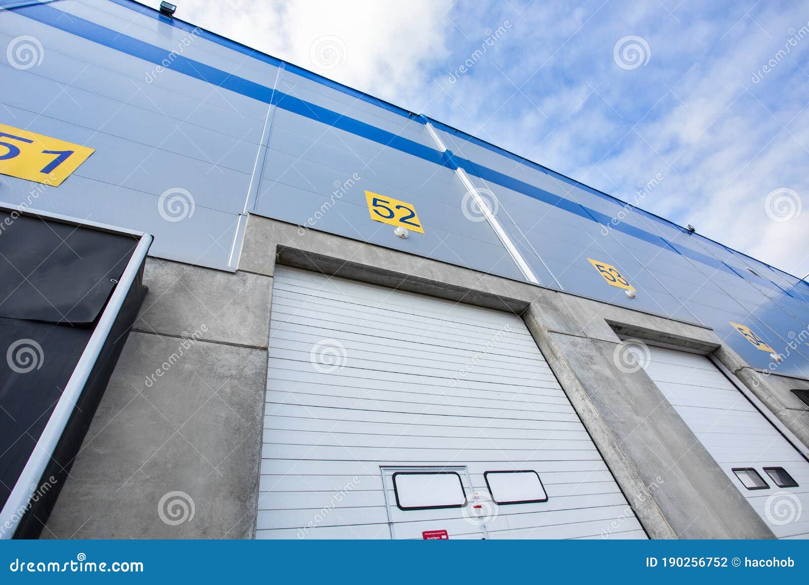 Big Distribution Warehouse Logistic Gates Stock Photo - Image of modern ...