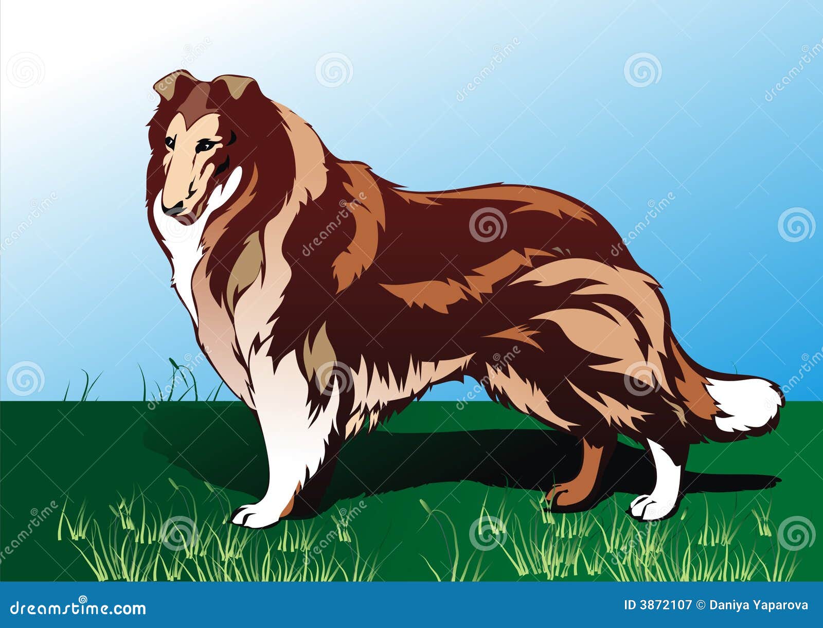 Big dog stock vector. Illustration of clip, standing, mutt - 3872107