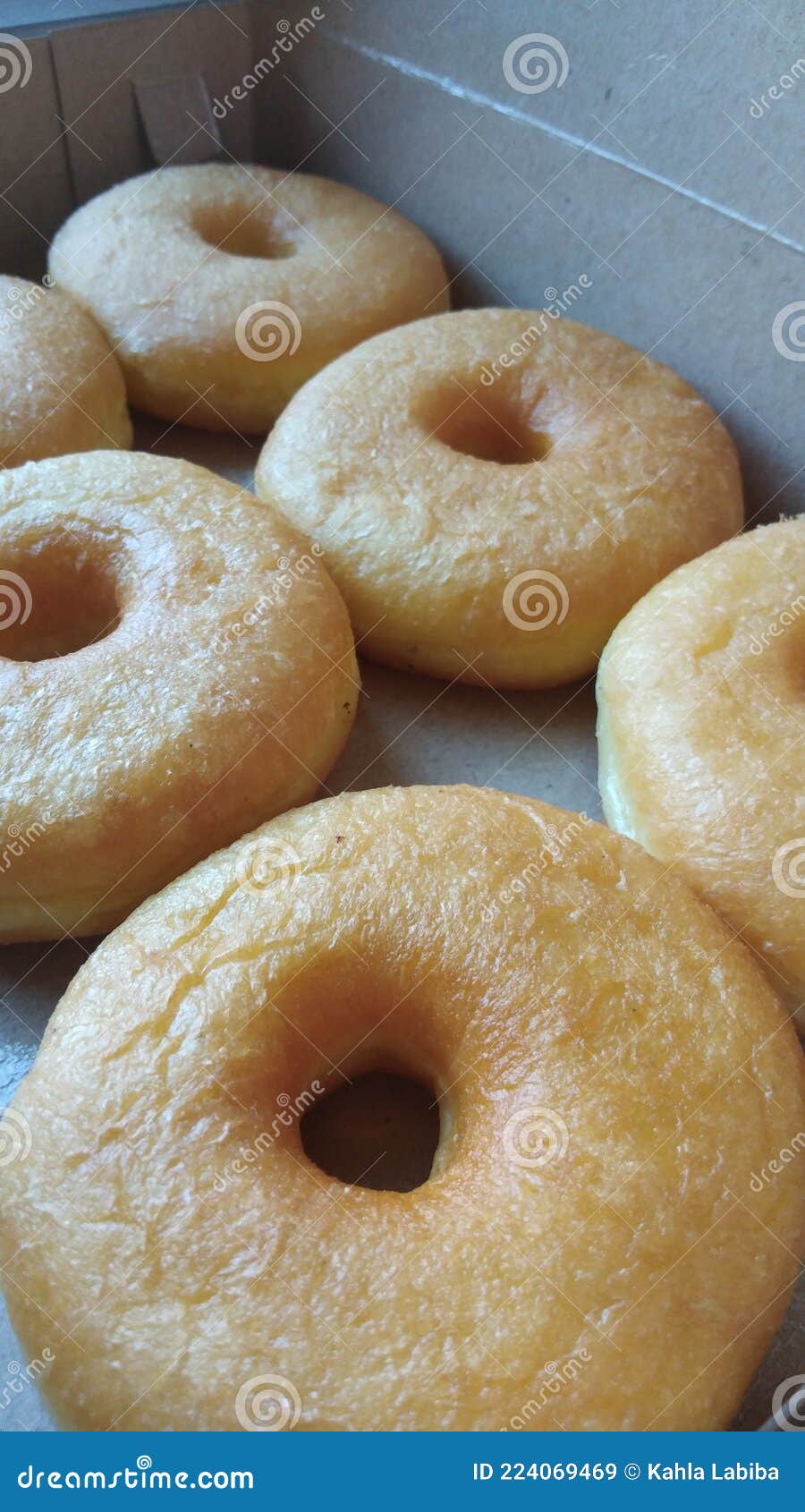 Big Donut inside the box stock image. Image of breakfast - 224069469