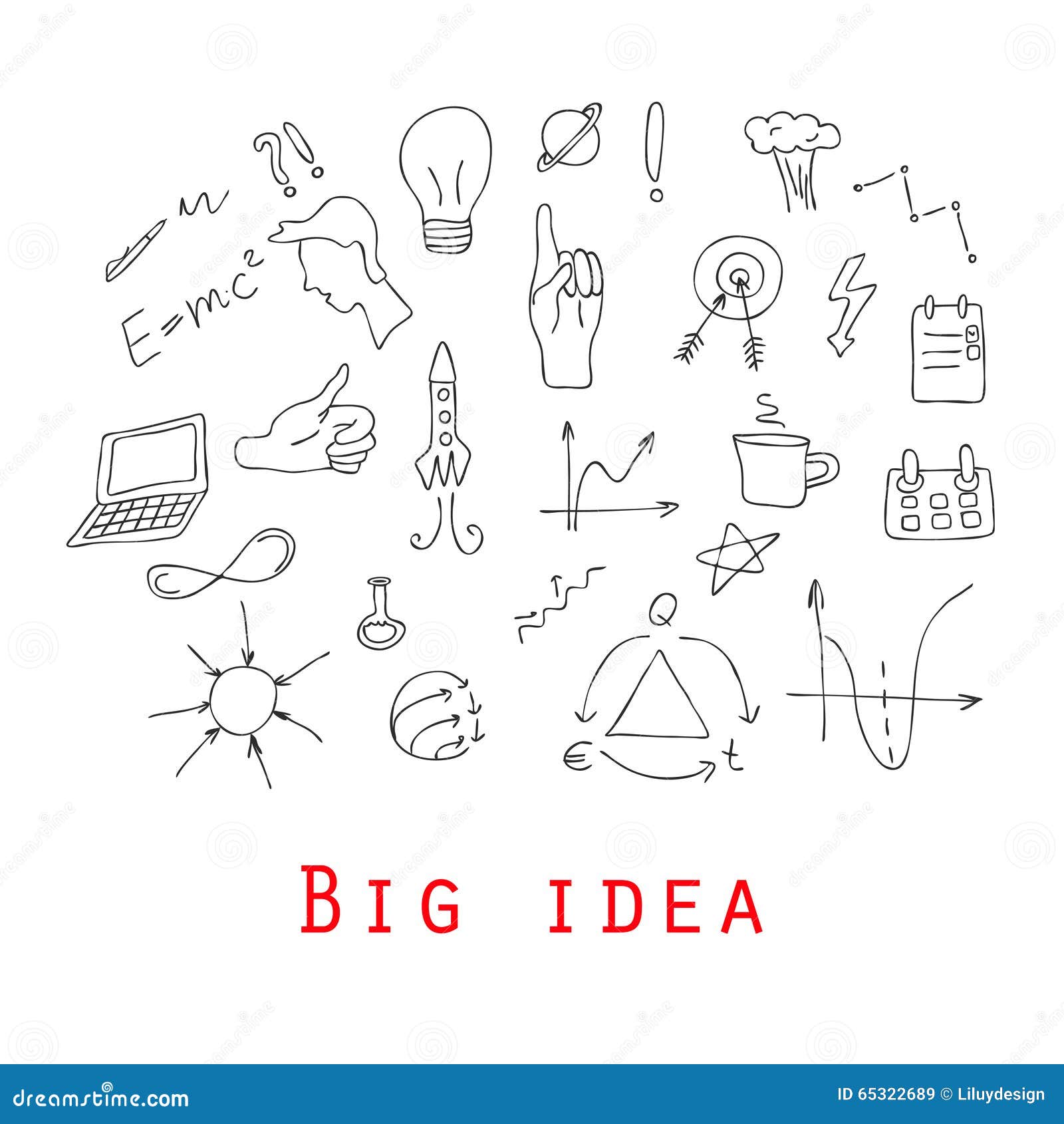 Big Doodle Set - Idea, Business Stock Vector - Illustration of creative ...