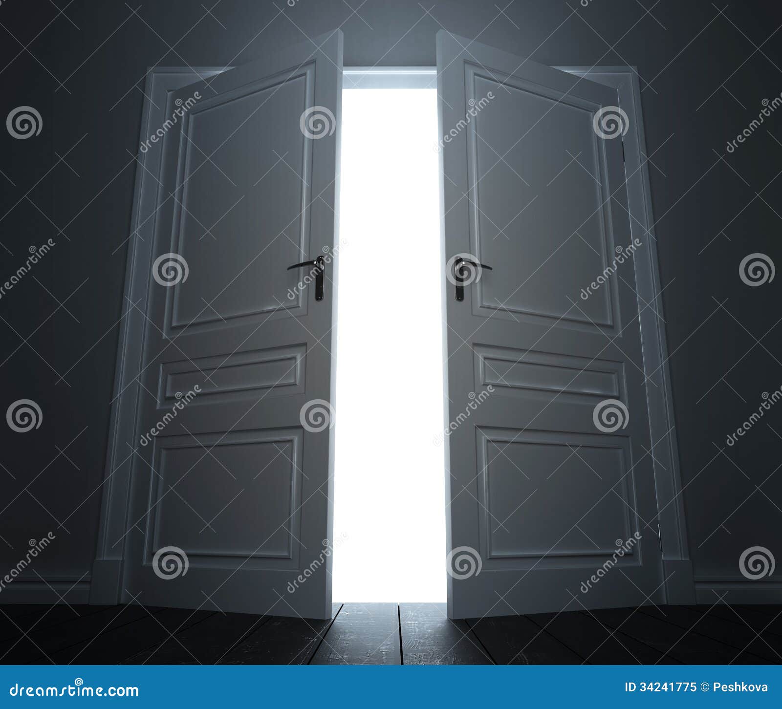 Big door stock illustration. Illustration of inside, leaving - 34241775