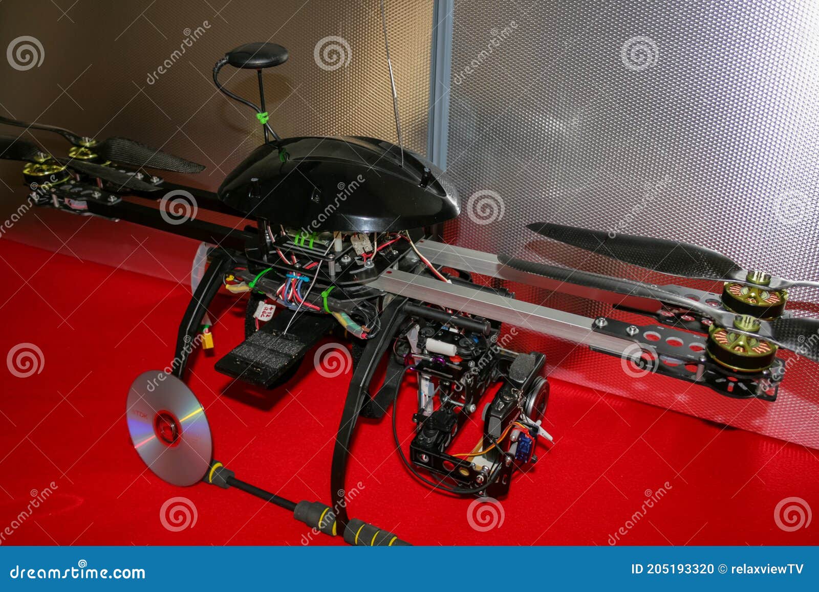 A Big Drone Cargo Transport Prototype Showing Different Electronic ...