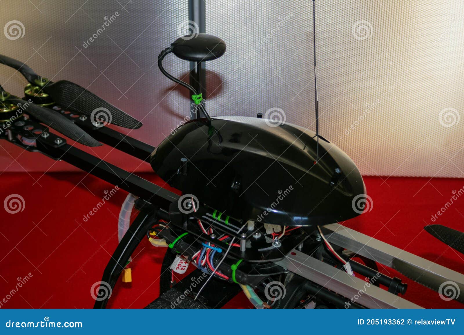 A Big Drone Cargo Transport Prototype Showing Different Electronic ...