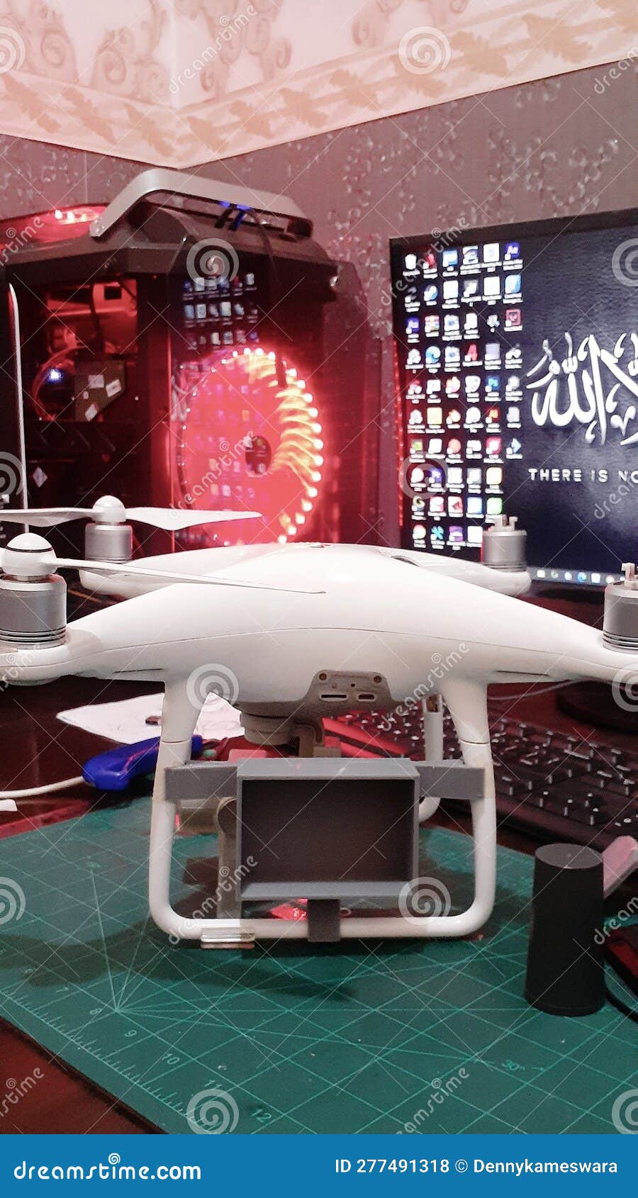 Large Drone Camera on the Work Table. Editorial Stock Photo - Image of ...