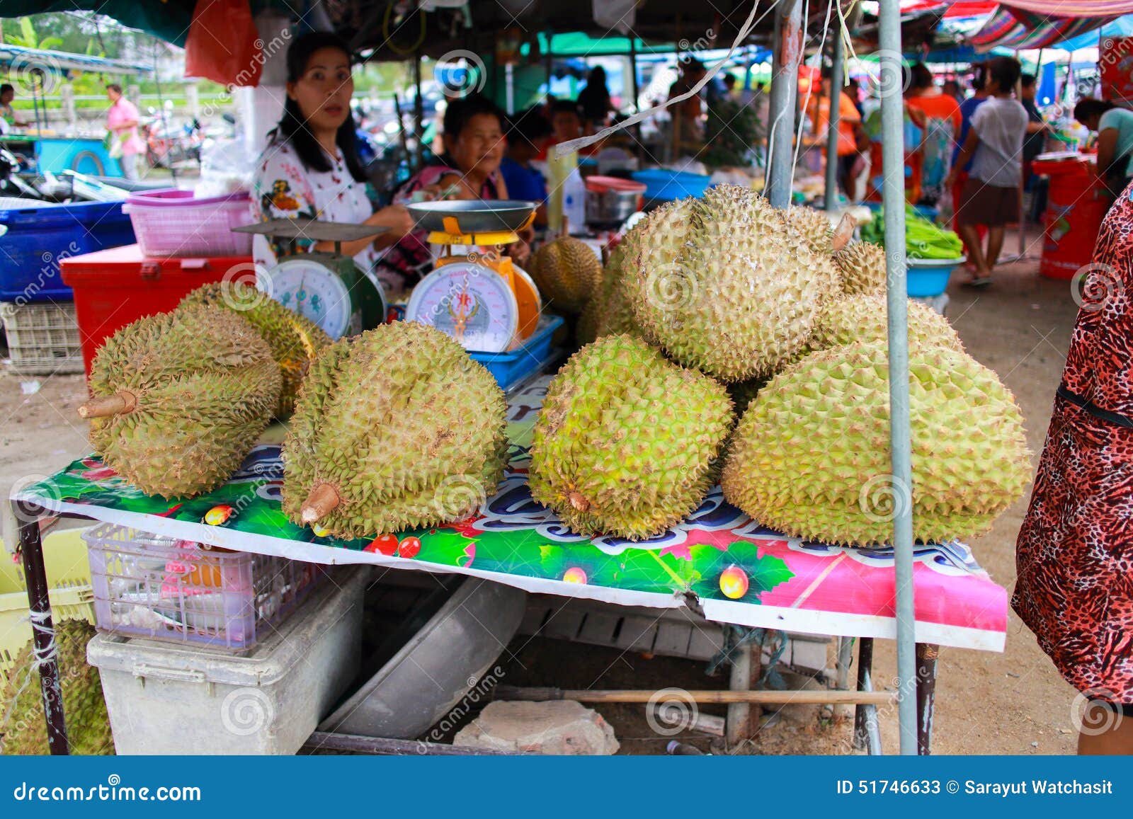 Big durian editorial stock photo. Image of market, durian - 51746633