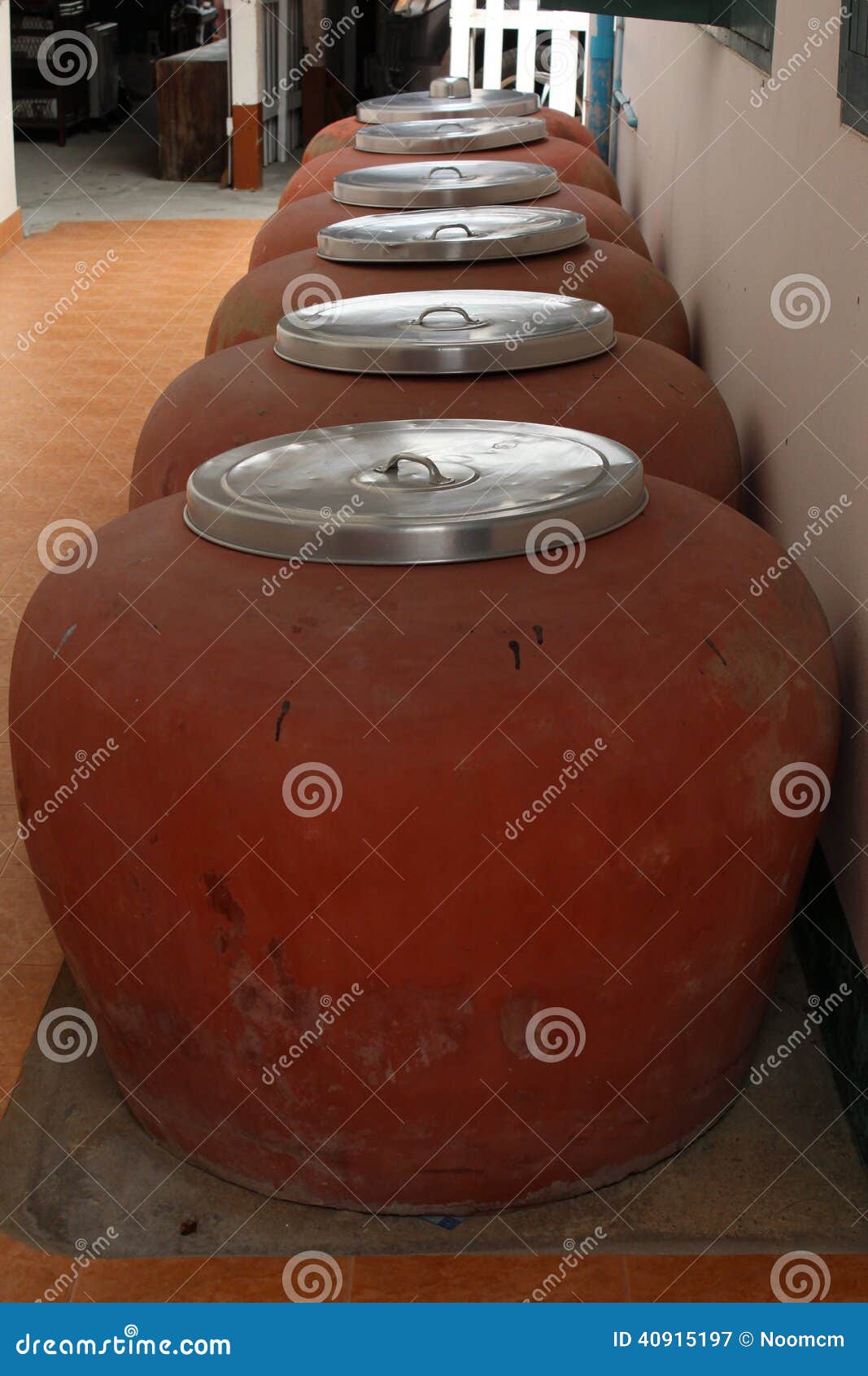 Big earthen jar stock image. Image of drink, metal, culture - 40915197