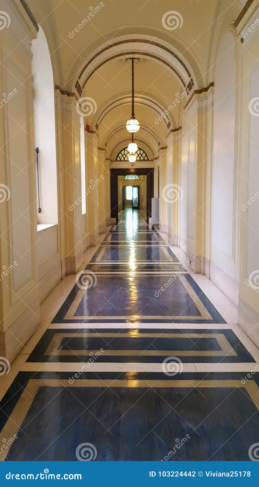 A big and elegant hall stock photo. Image of hall, lamps - 103224442