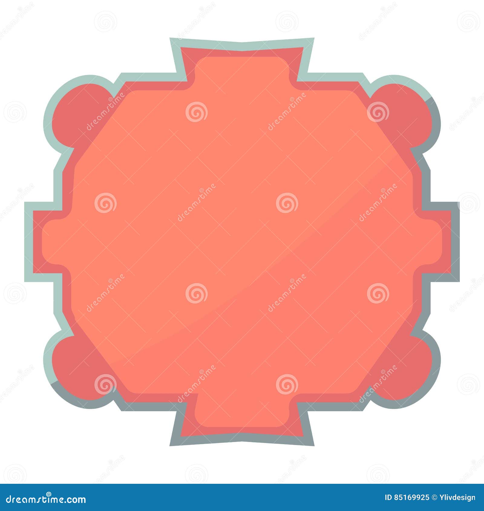 Big Emblem Icon, Cartoon Style Stock Vector - Illustration of pricing ...