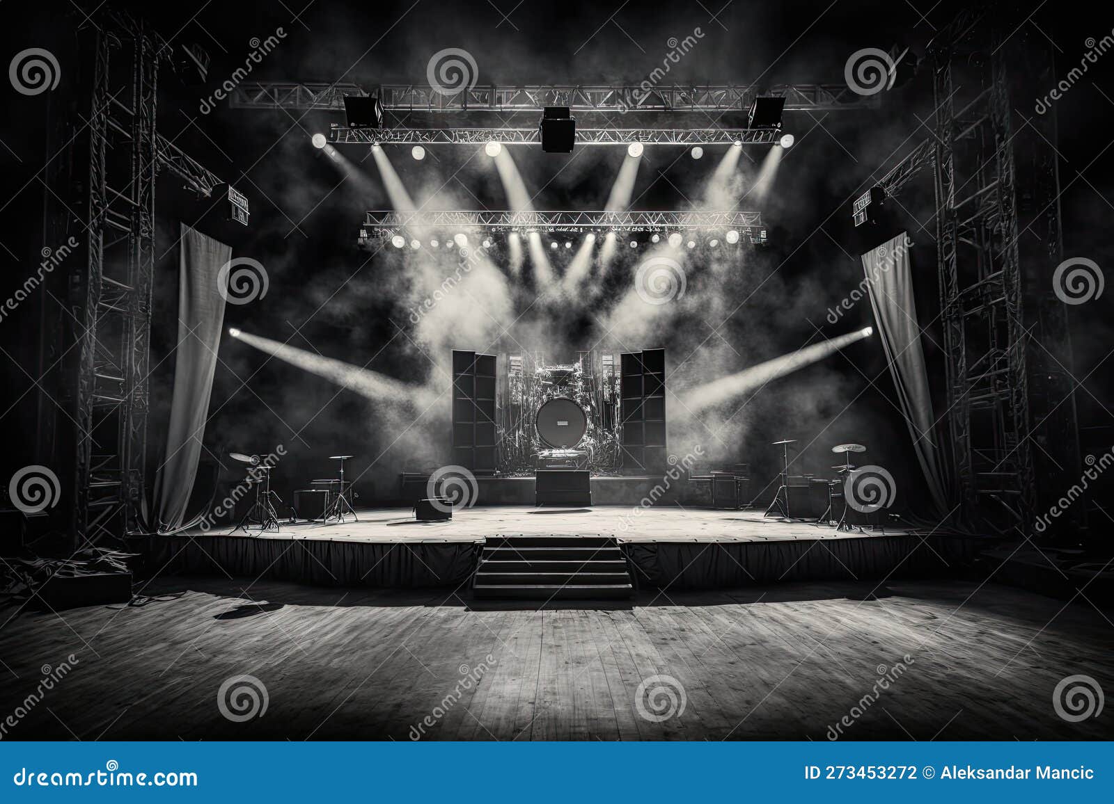 Empty concert stage stock photo. Image of stage, performance - 273453272
