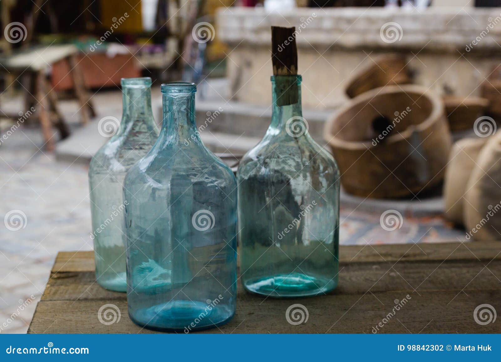 Big empty glass bottle stock photo. Image of empty, store - 98842302
