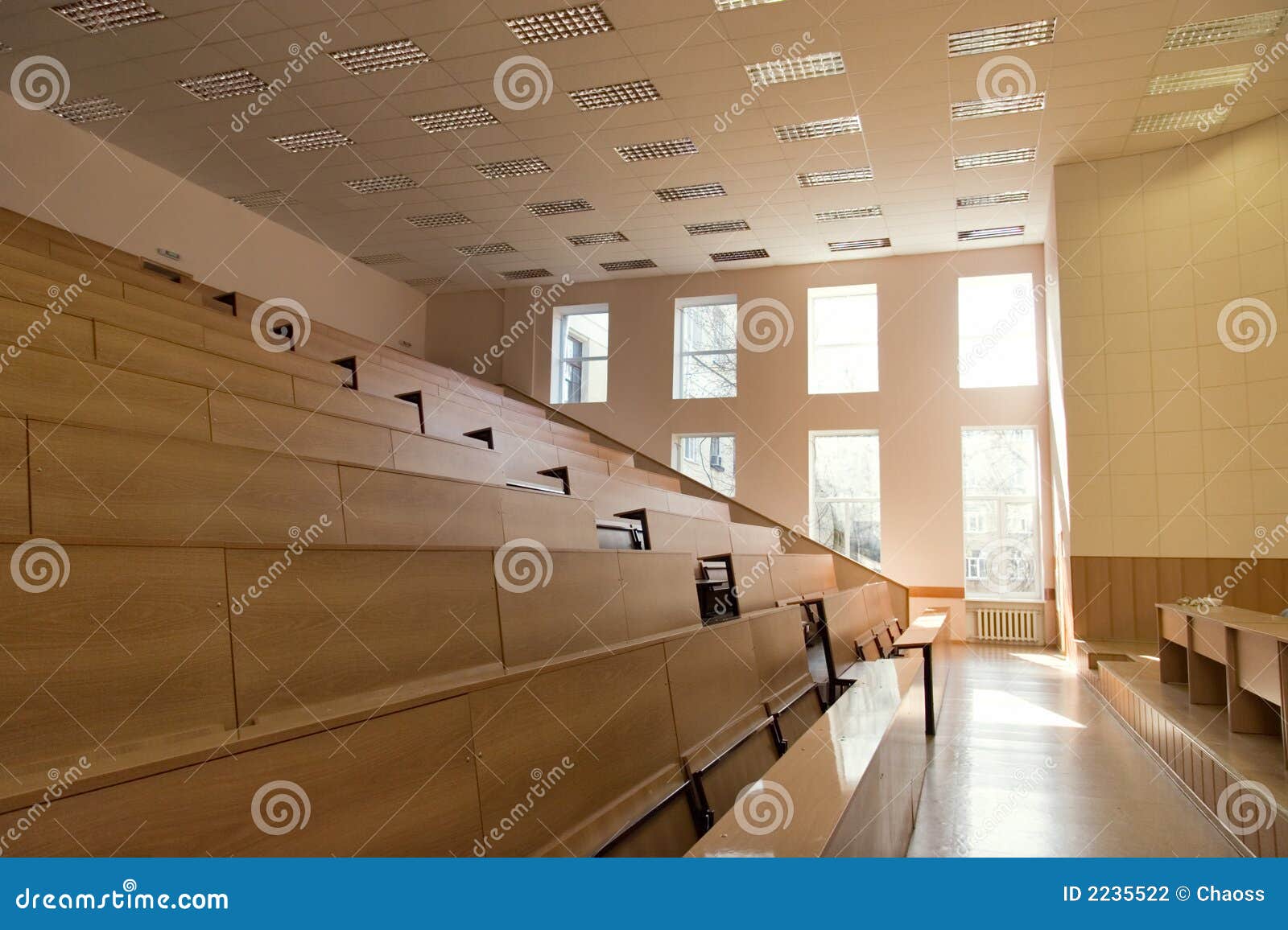 Big empty lecture hall stock photo. Image of indoors, grade - 2235522