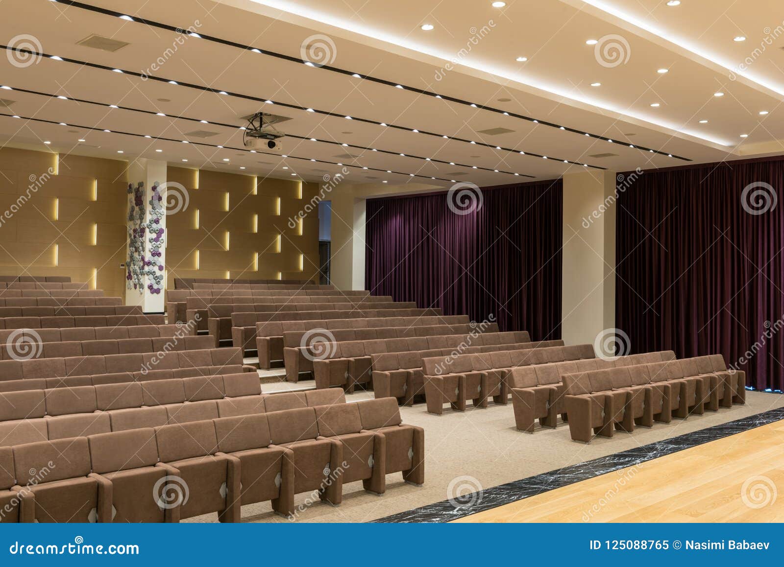 Big Empty Modern Meeting, Conference Hall Editorial Image - Image of ...