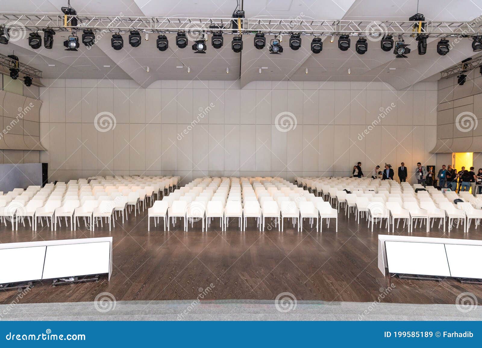 Big Empty Modern Seminar, Conference Hall Editorial Stock Image - Image ...