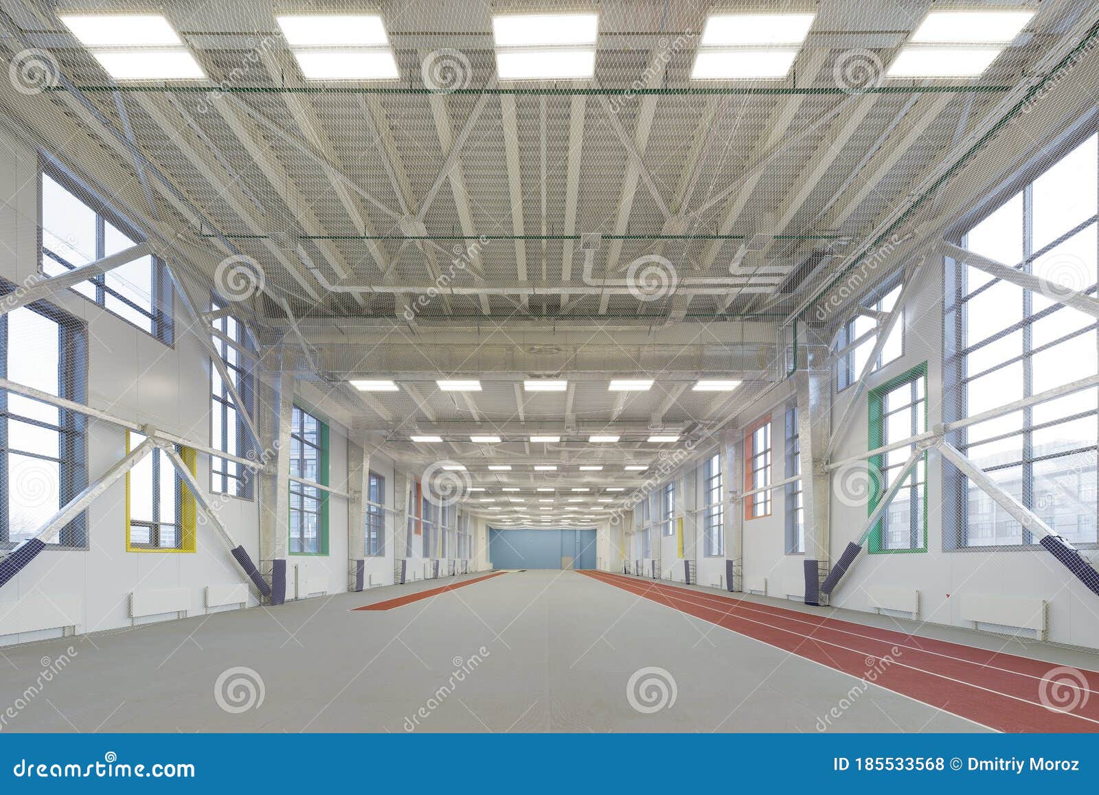 Empty sports hall stock photo. Image of recreation, activity - 185533568