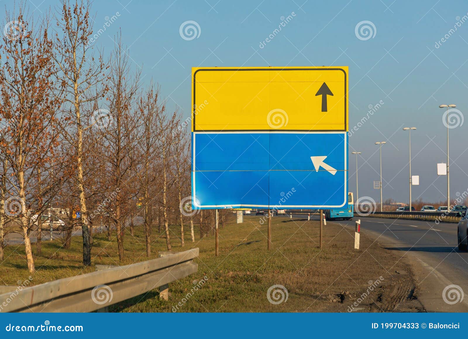 Empty Traffic Training Ground With Road Signs Stock Photography ...