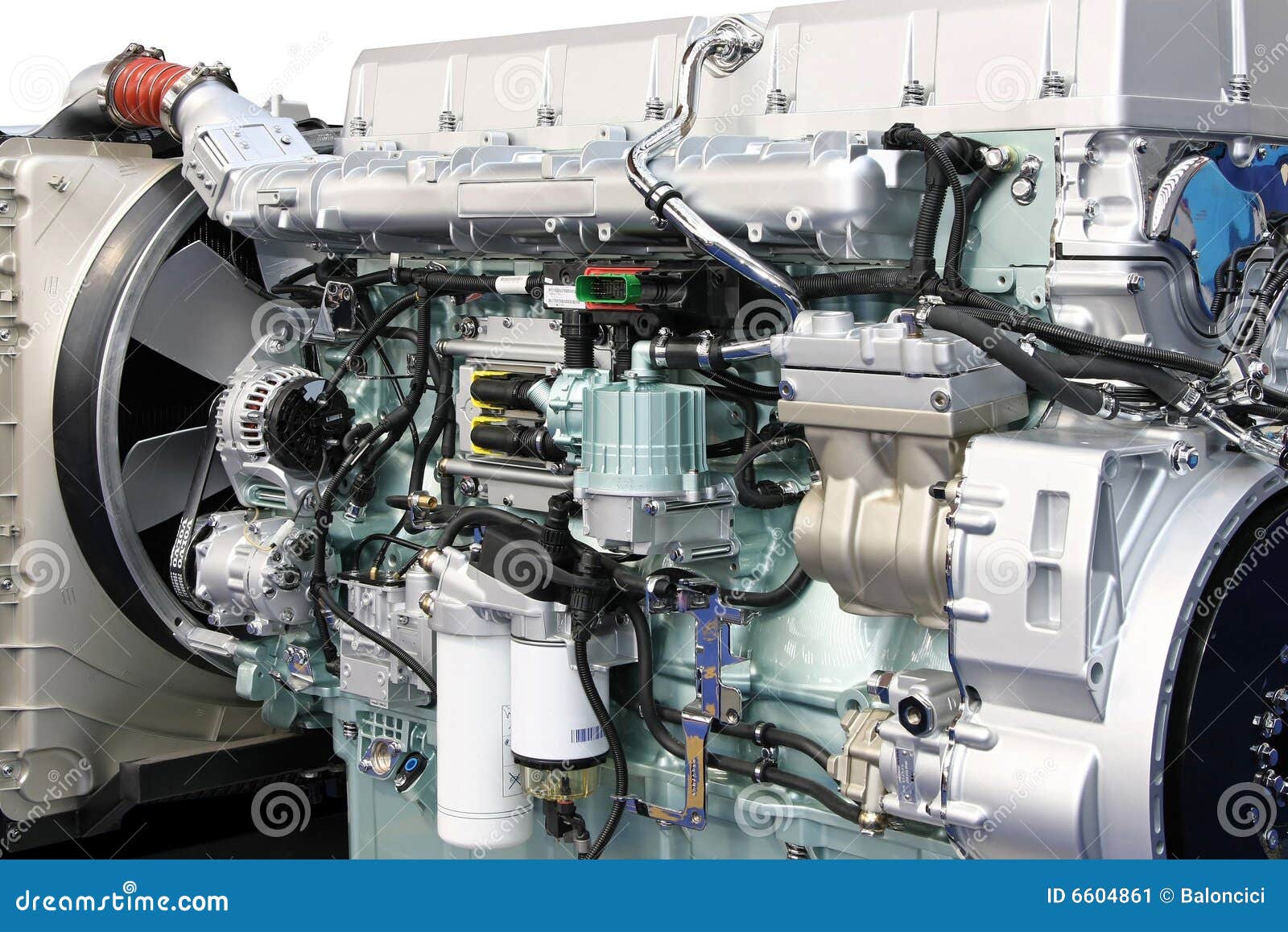 Big engine detail stock image. Image of clean, polished - 6604861