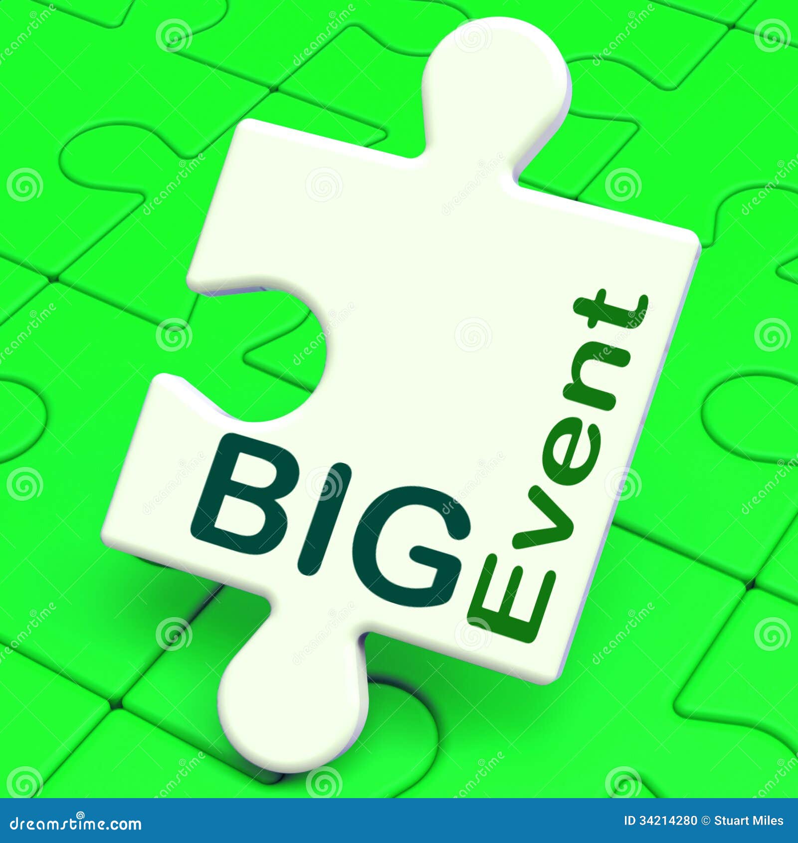 Big Event Puzzle Shows Celebration Occasion and Performance Stock ...