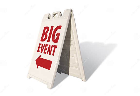 Big Event Tent Sign stock photo. Image of advertise, market - 5586362
