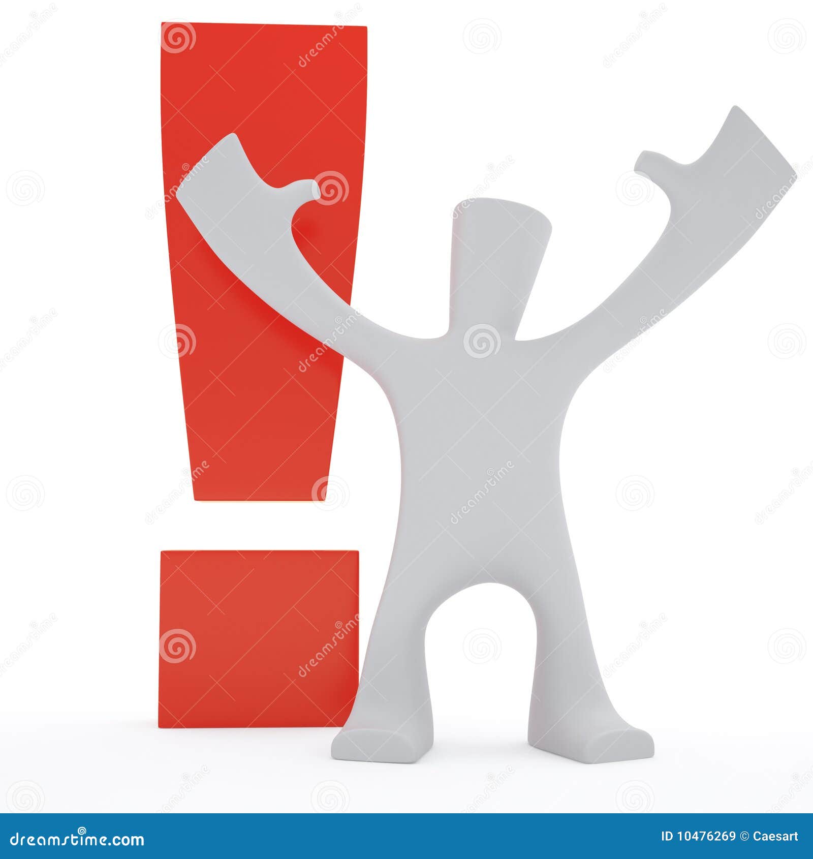 Big exclamation stock illustration. Illustration of three - 10476269