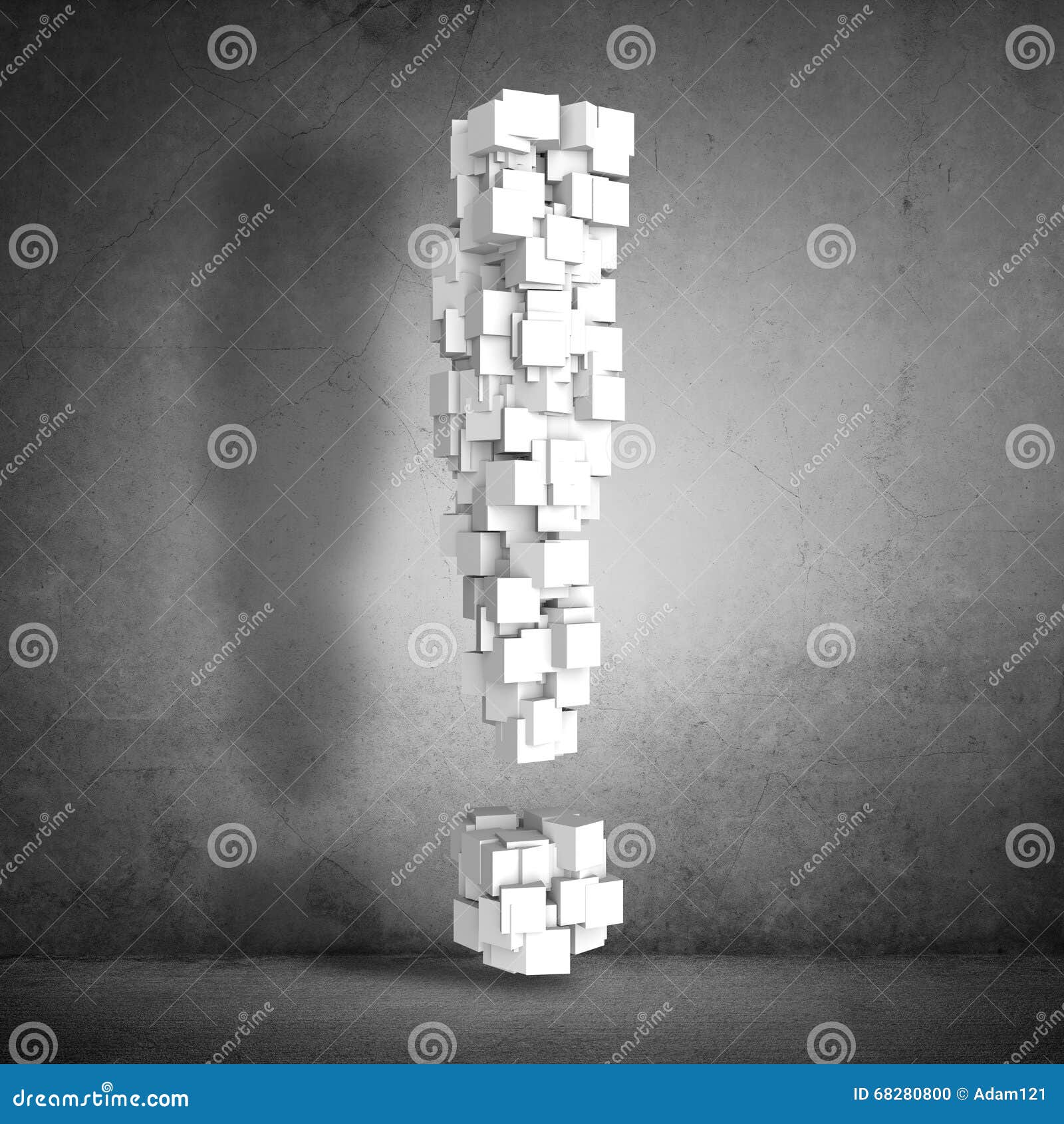 Big exclamation mark stock photo. Image of symbol, floor - 68280800