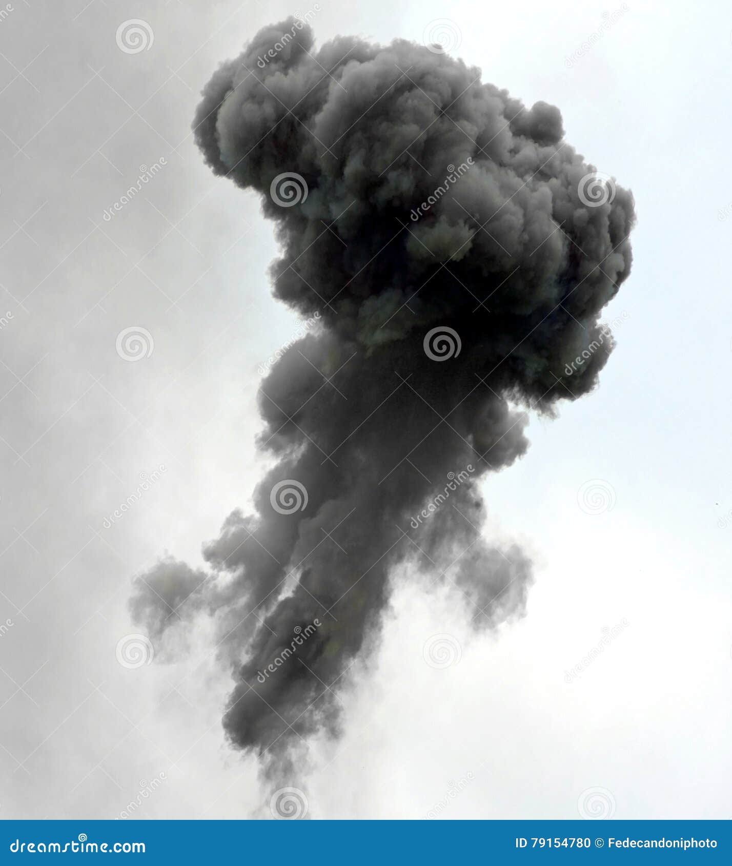 Big Explosion with Black Cloud Stock Photo - Image of explode ...