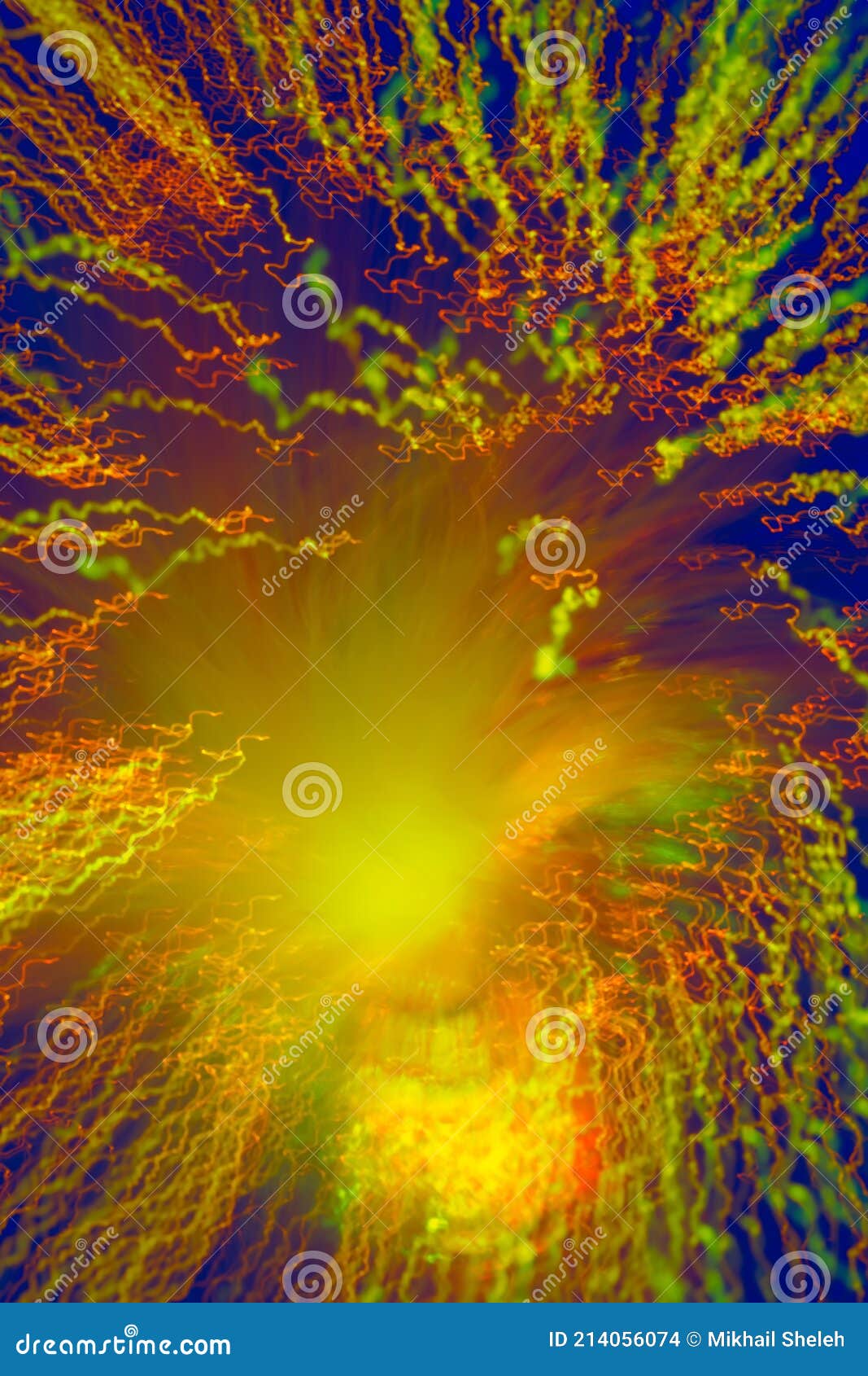 Big Explosion. Expanding Universe. Fireworks Explosion Stock ...