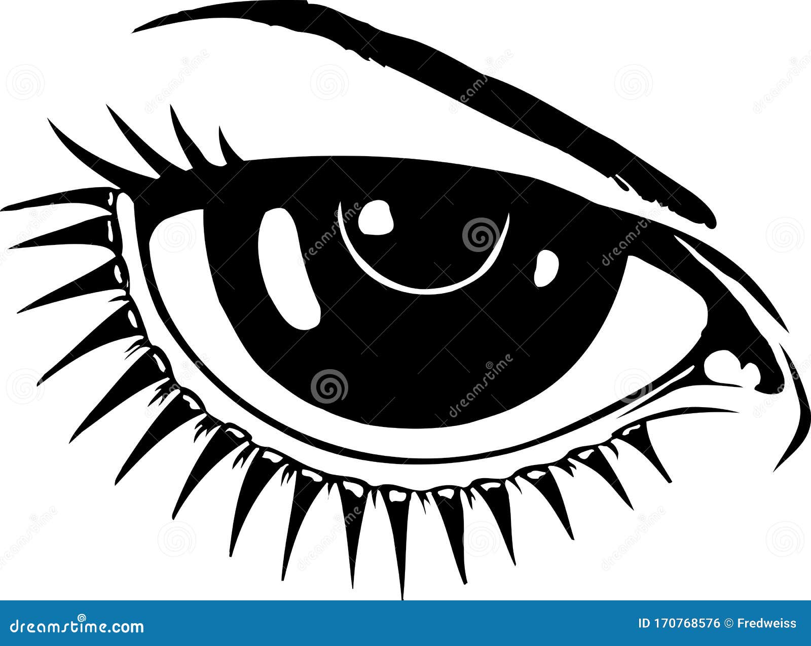 Big Eye Vector Illustration Stock Vector - Illustration of eyebrow ...