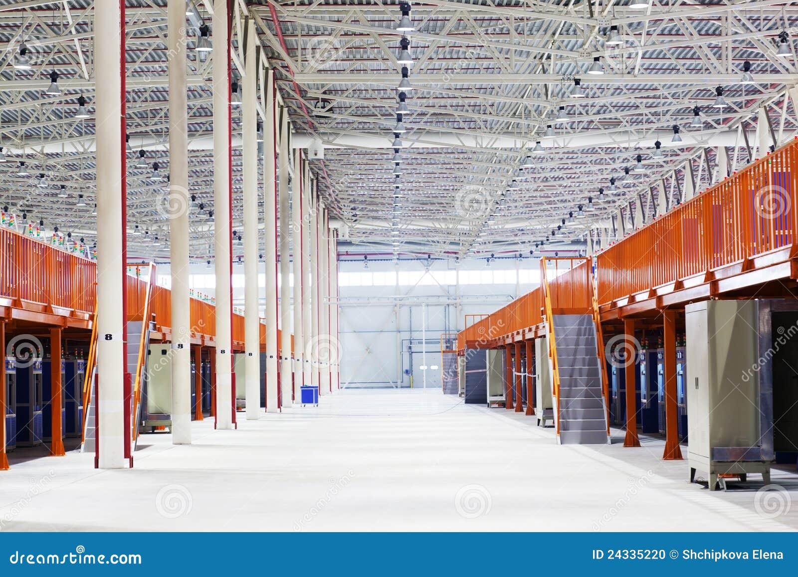 Big factory shop stock photo. Image of metal, machine - 24335220
