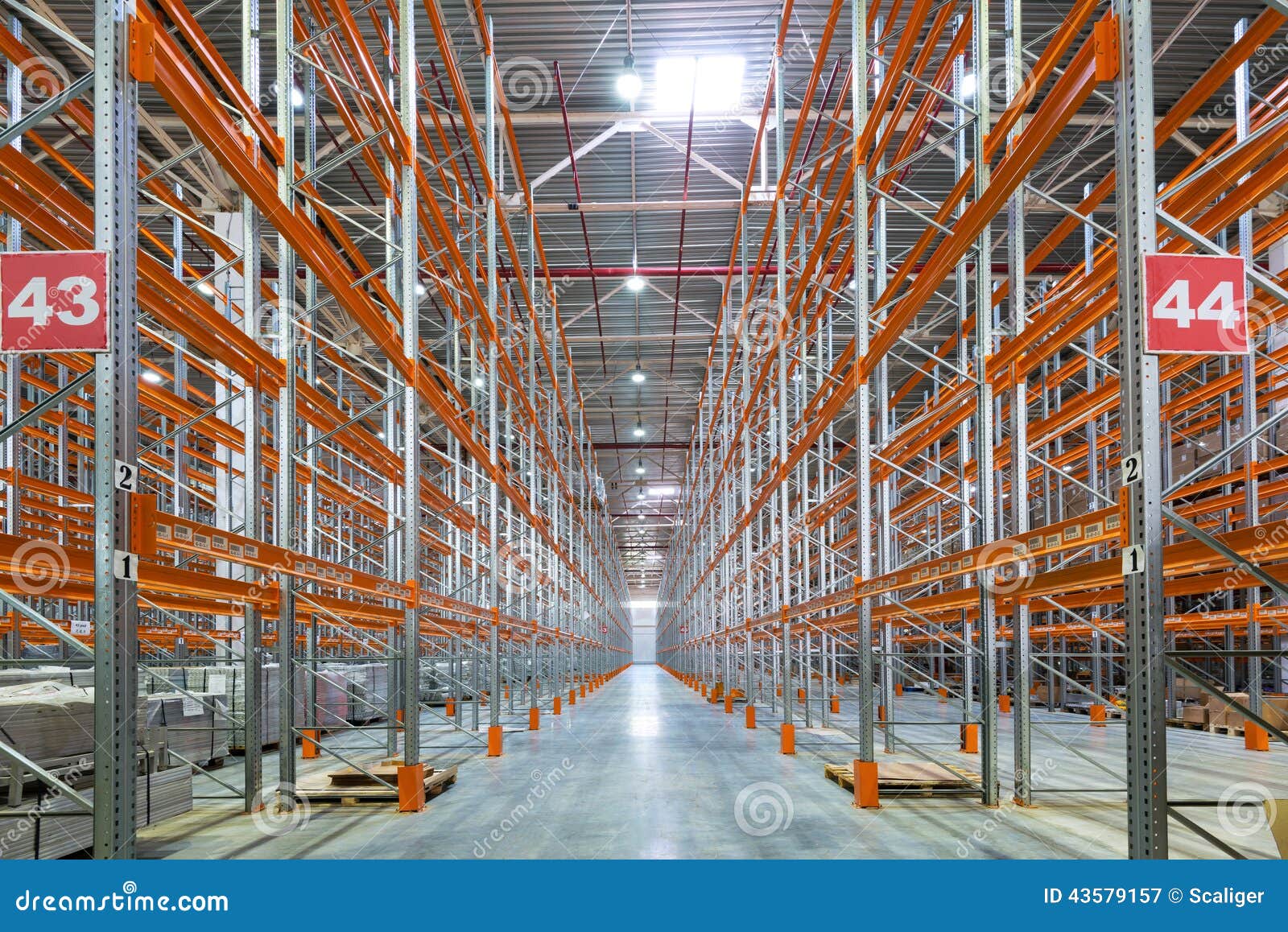 A big factory warehouse stock image. Image of idoors - 43579157