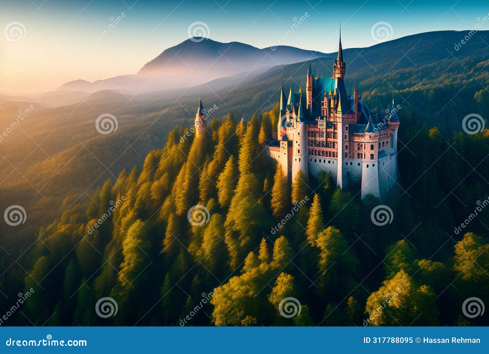 Magical Schloss Castle In The Bavarian Alps Stock Photo | CartoonDealer ...