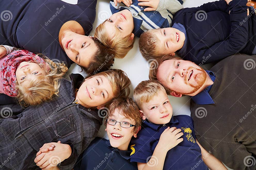 Big family in a circle stock photo. Image of circle, relaxation - 28218382