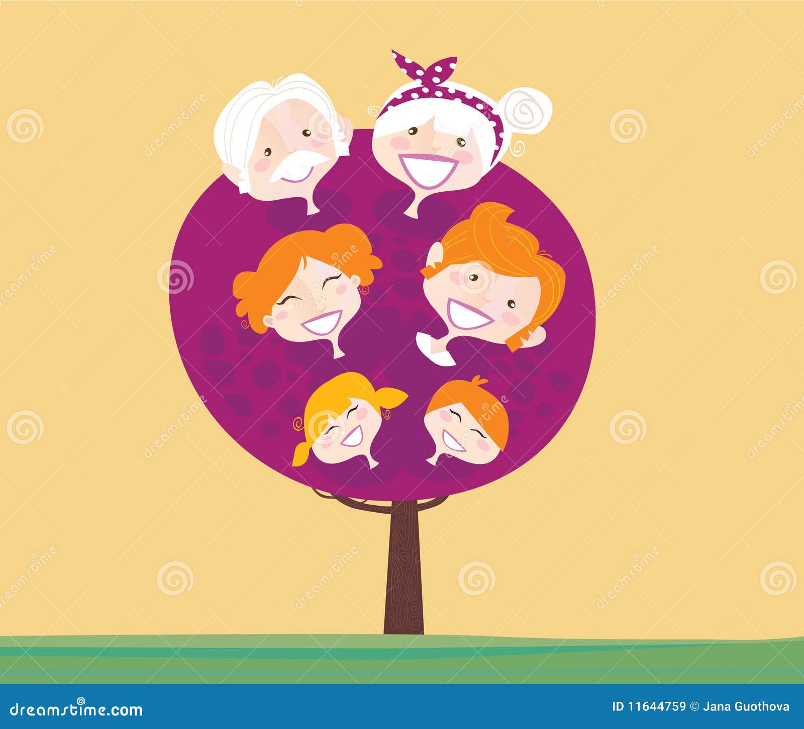 Descendant And Ancestor Antonyms Word Card Vector Template. Flashcard ...