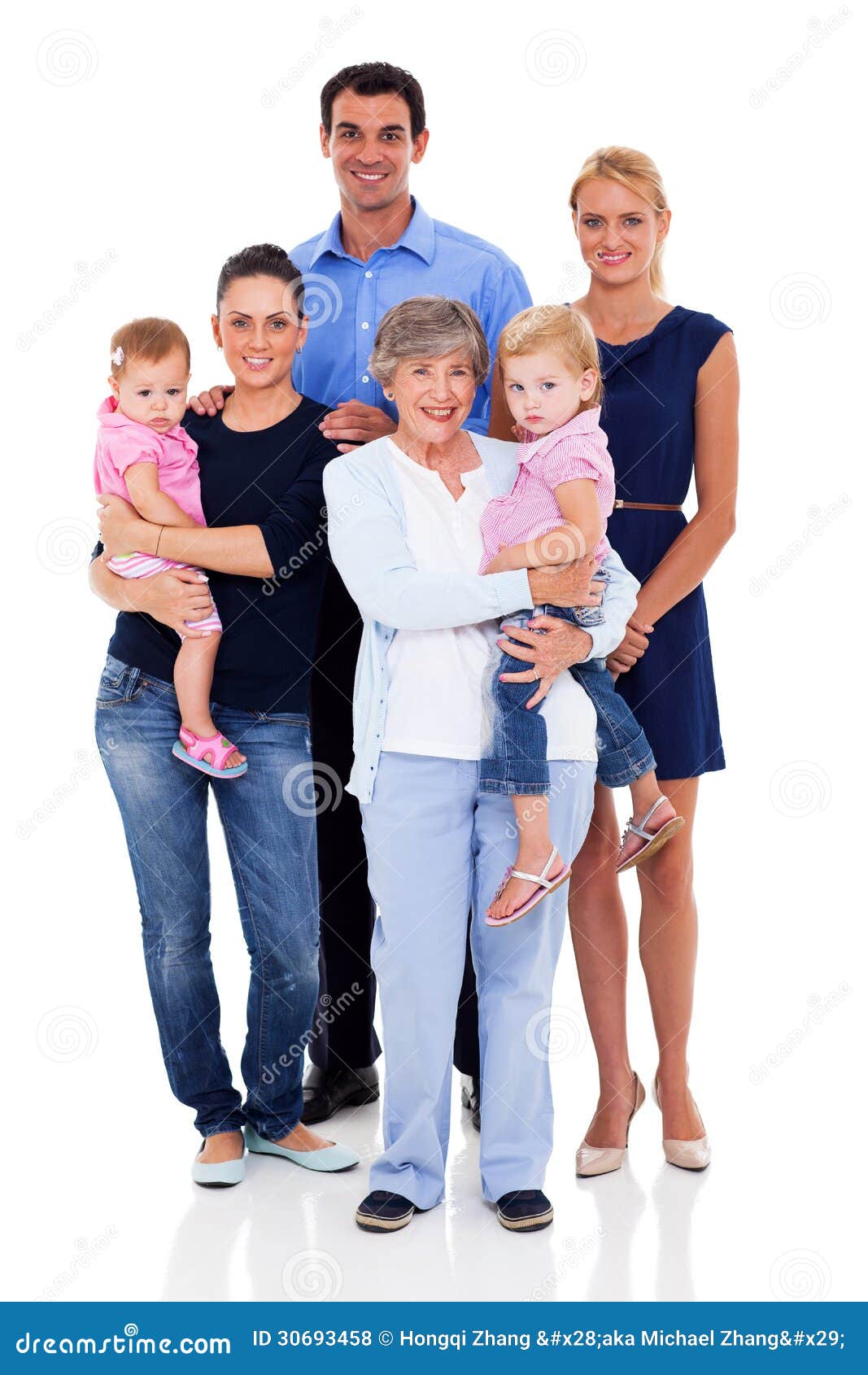 Big family stock photo. Image of cheerful, cute, carrying - 30693458