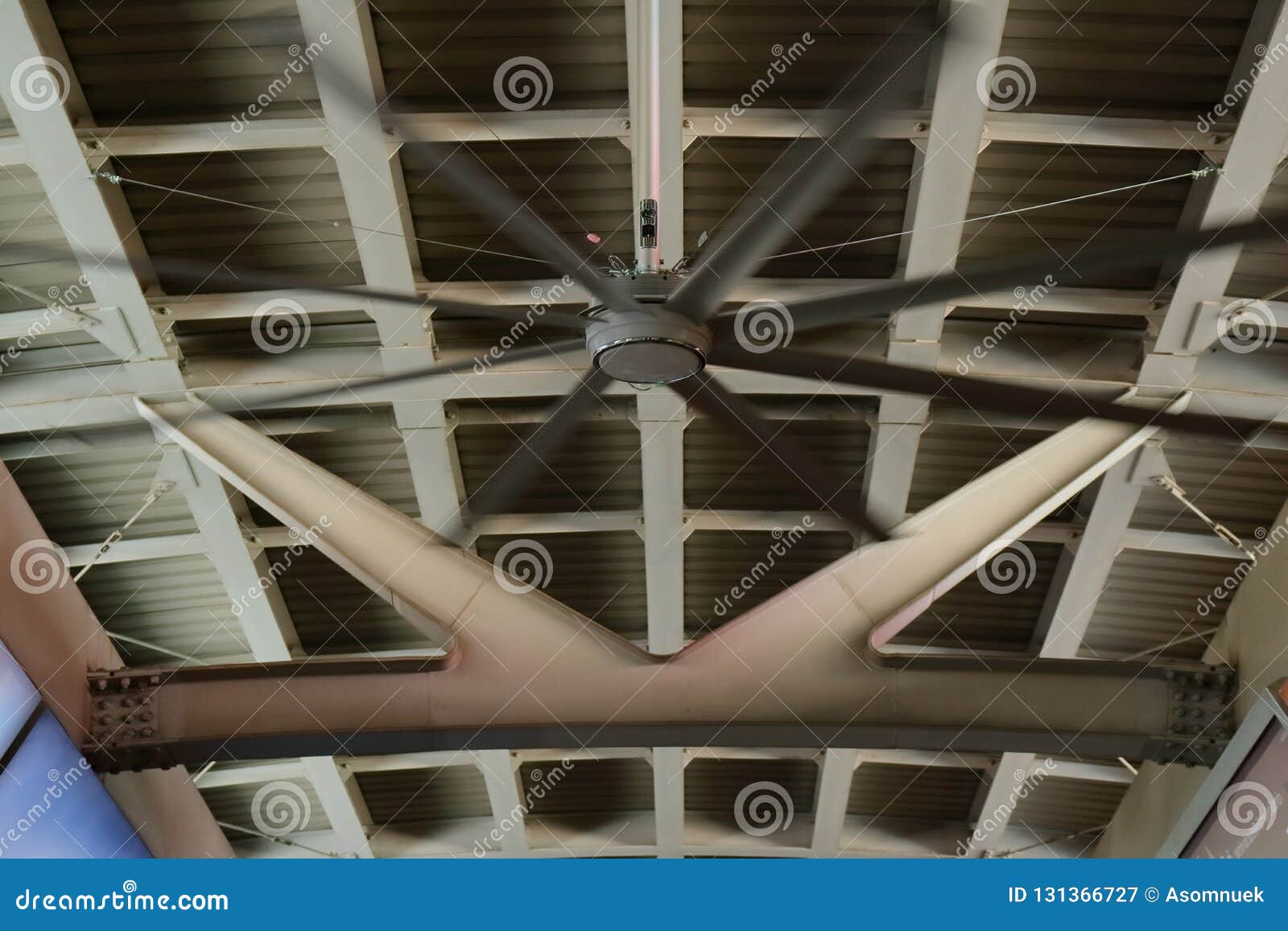 A big ceiling fan stock image. Image of detail, bangkok - 131366727