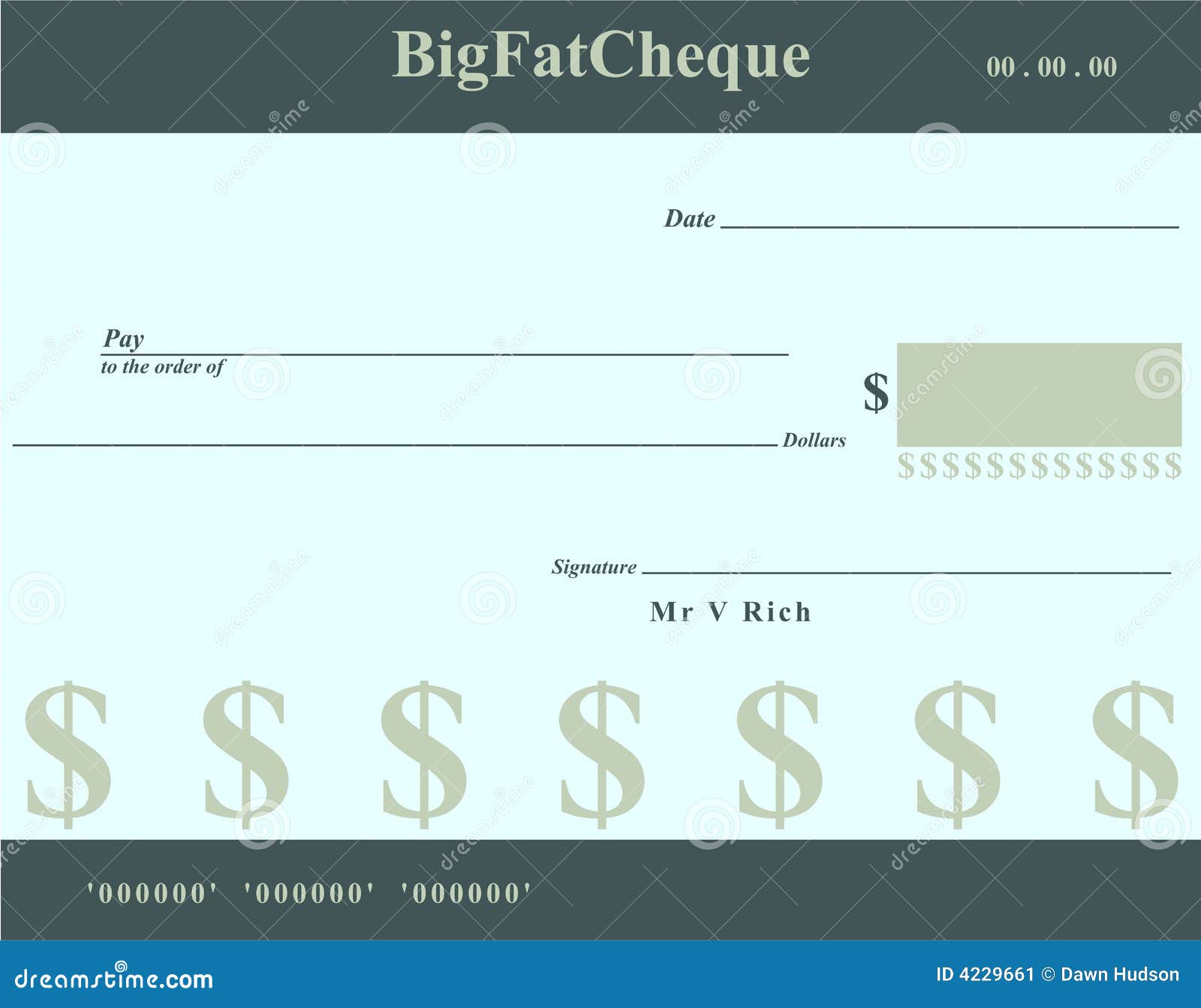 Big fat cheque stock illustration. Illustration of banking - 4229661