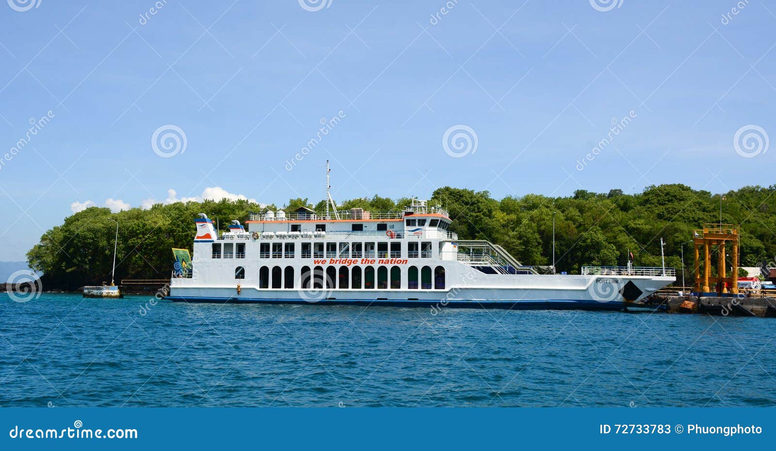 A Big Ferry at the Jetty in Bali, Indonesia Editorial Stock Photo ...