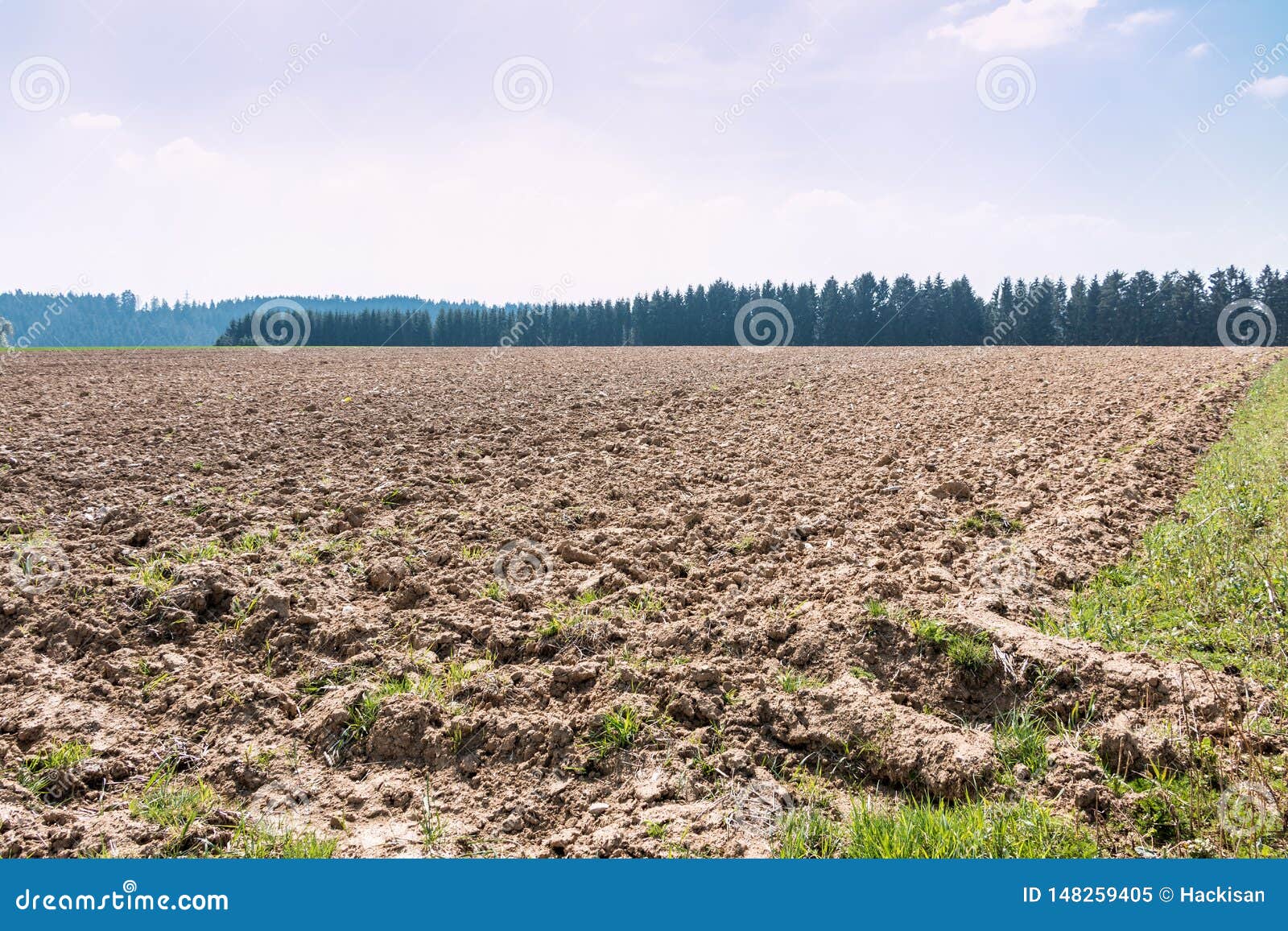 Big Fields in the Middle of the German Countryside with Hills, Forests ...