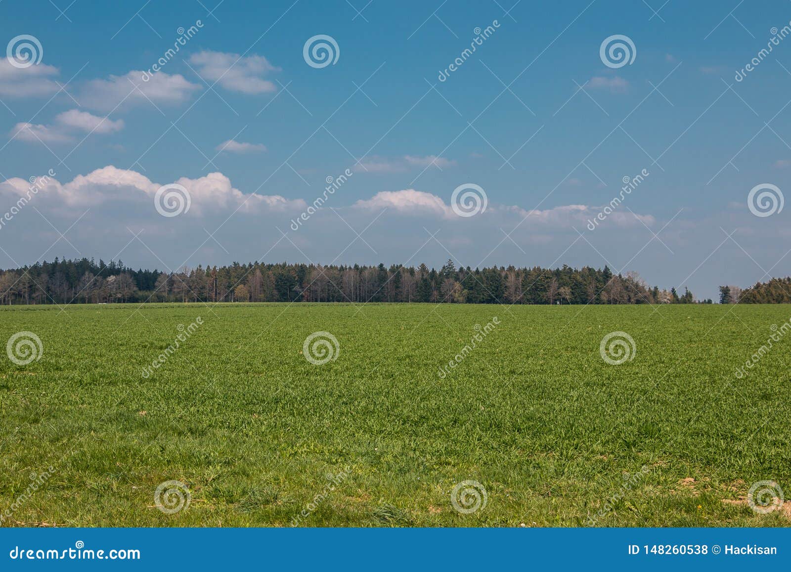 Big Fields in the Middle of the German Countryside with Hills, Forests ...