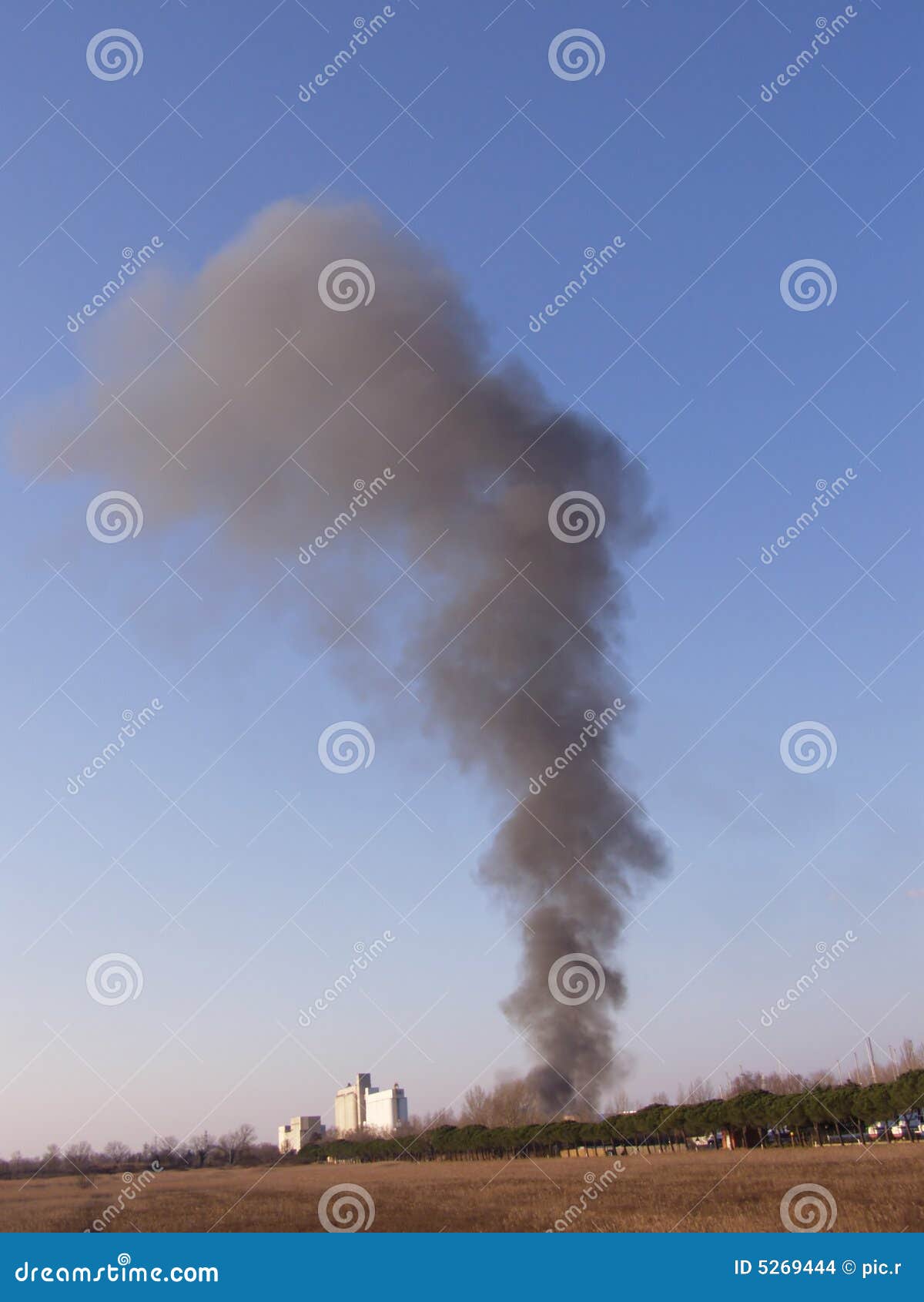 Big fire smoke cloud stock photo. Image of cloud, field - 5269444