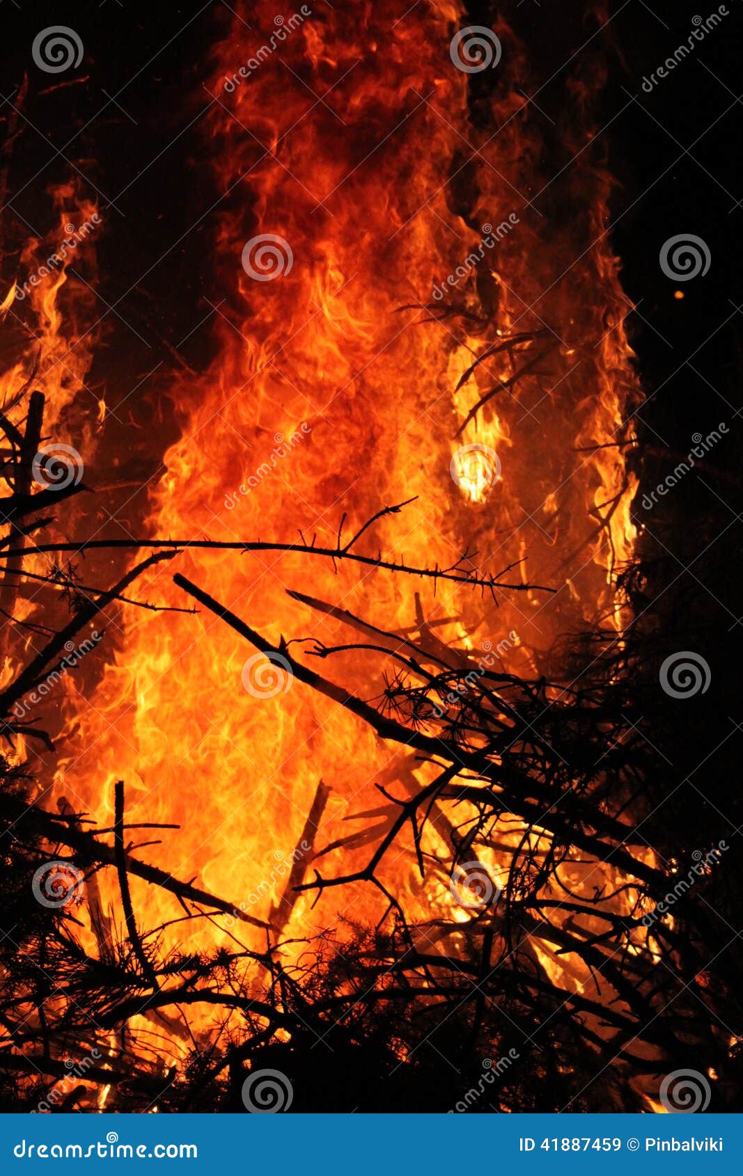 Big fire stock image. Image of outdoor, bonfire, heat - 41887459