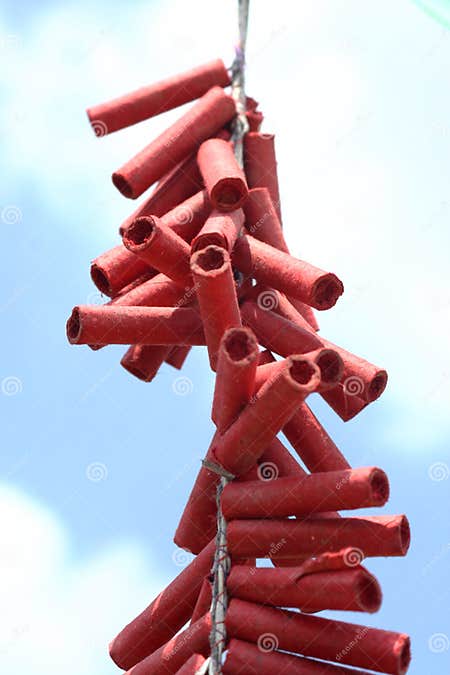 A big firecracker stock image. Image of close, cloudy - 30212147