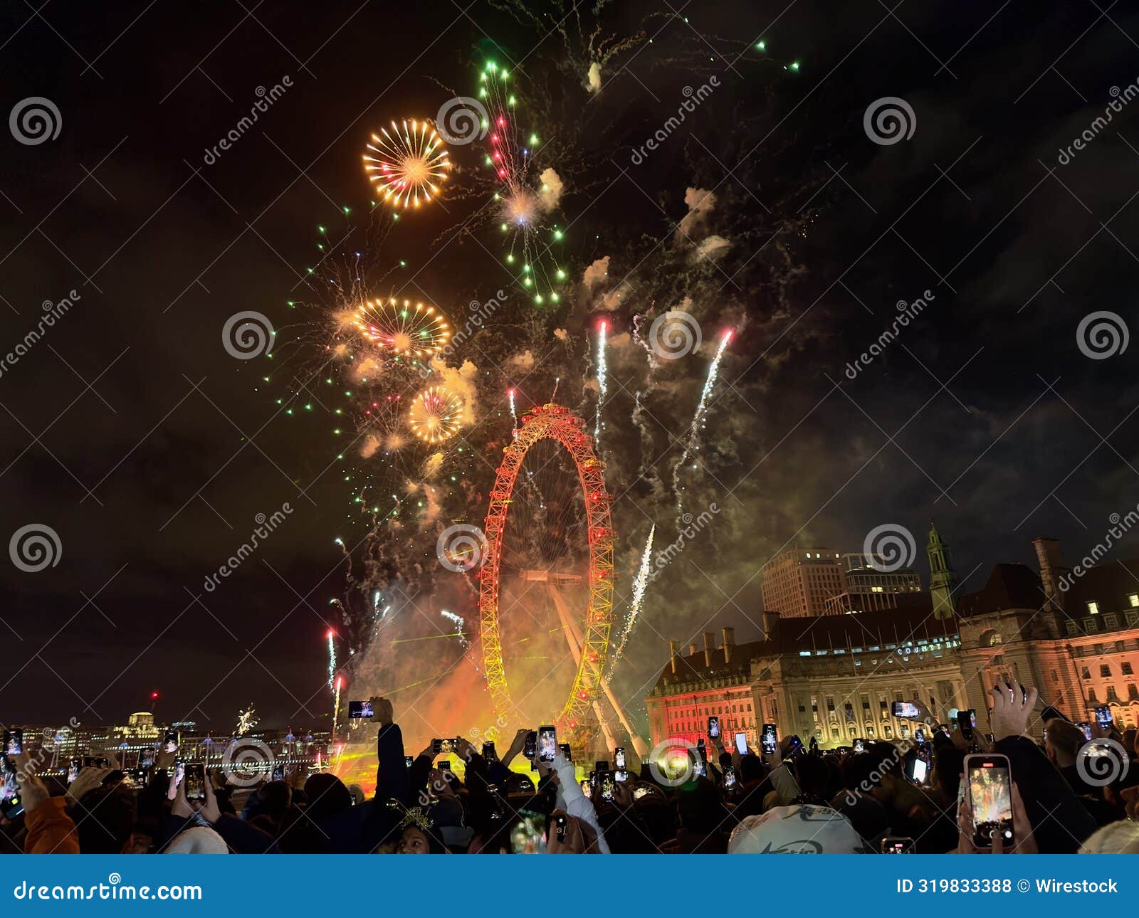 The Big Fireworks in the Sky is Getting Ready To Explode Editorial ...