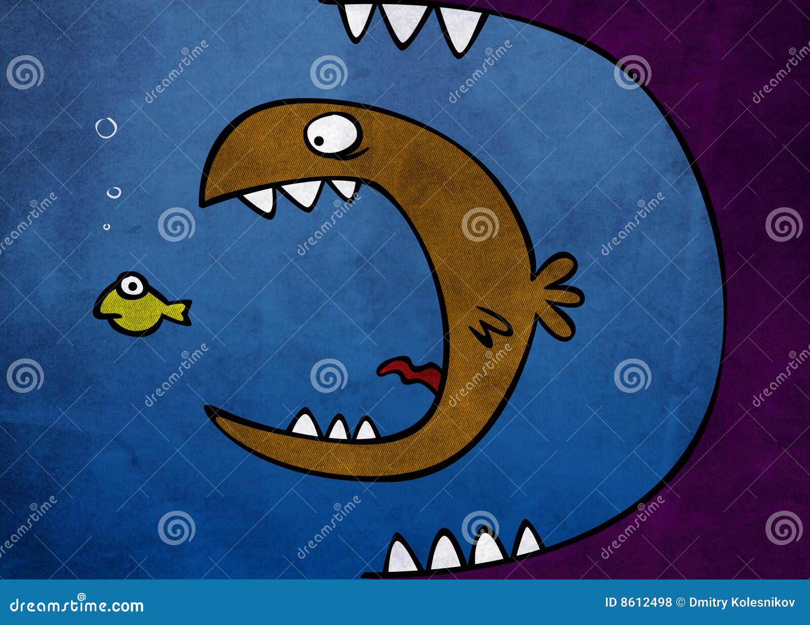 Big fish eat little stock illustration. Illustration of evolution - 8612498